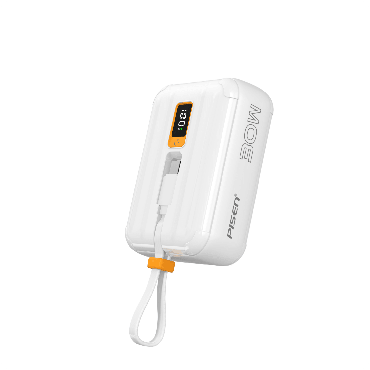 PISEN Power Tiny 30W 10000mAh พาวเวอร์แบงค์พร้อมสายคู่