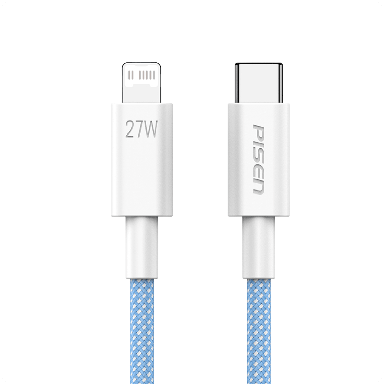 PISEN QUICK C to L 27W Braided Charging Cable