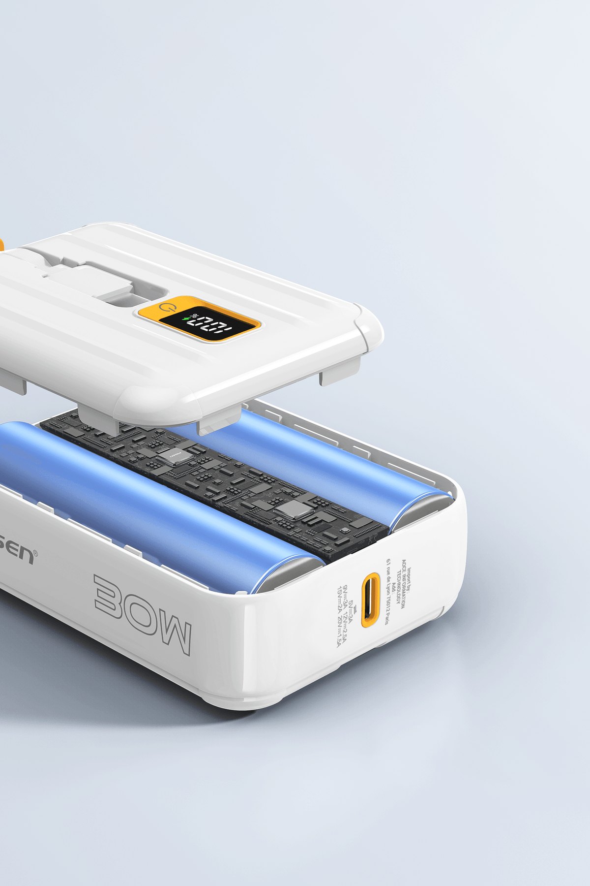 PISEN Power Tiny 30W 10000mAh With Dual Cable Power Bank